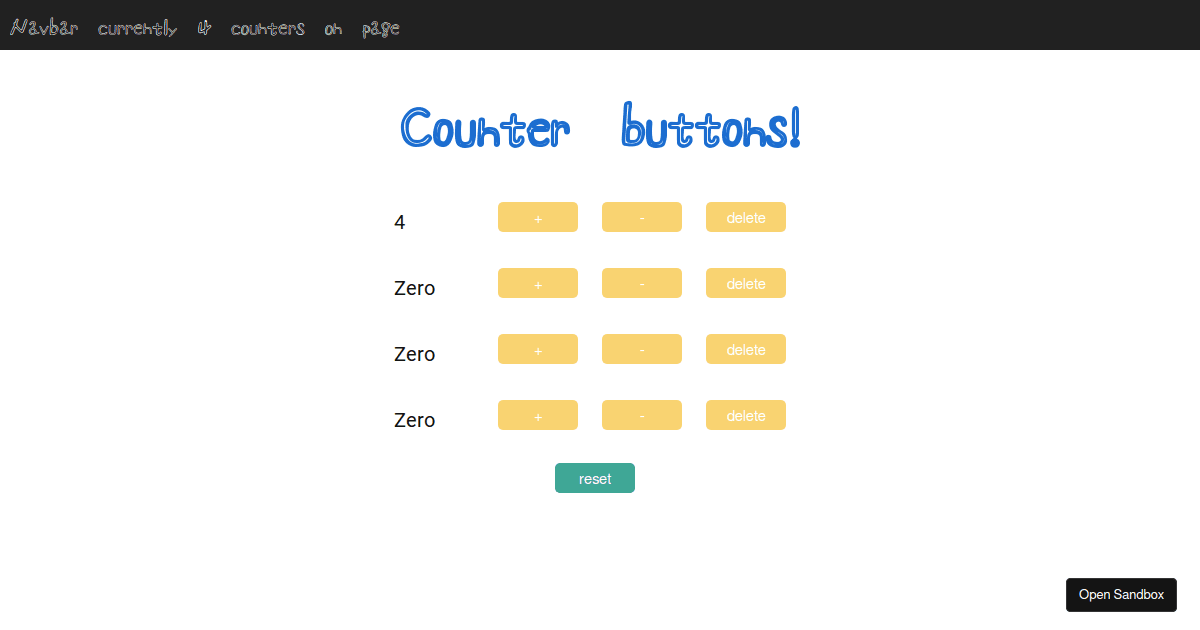 counter - Codesandbox
