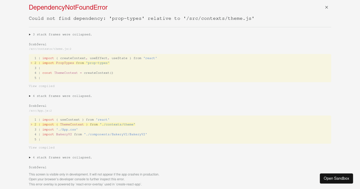 React Stencil Codesandbox
