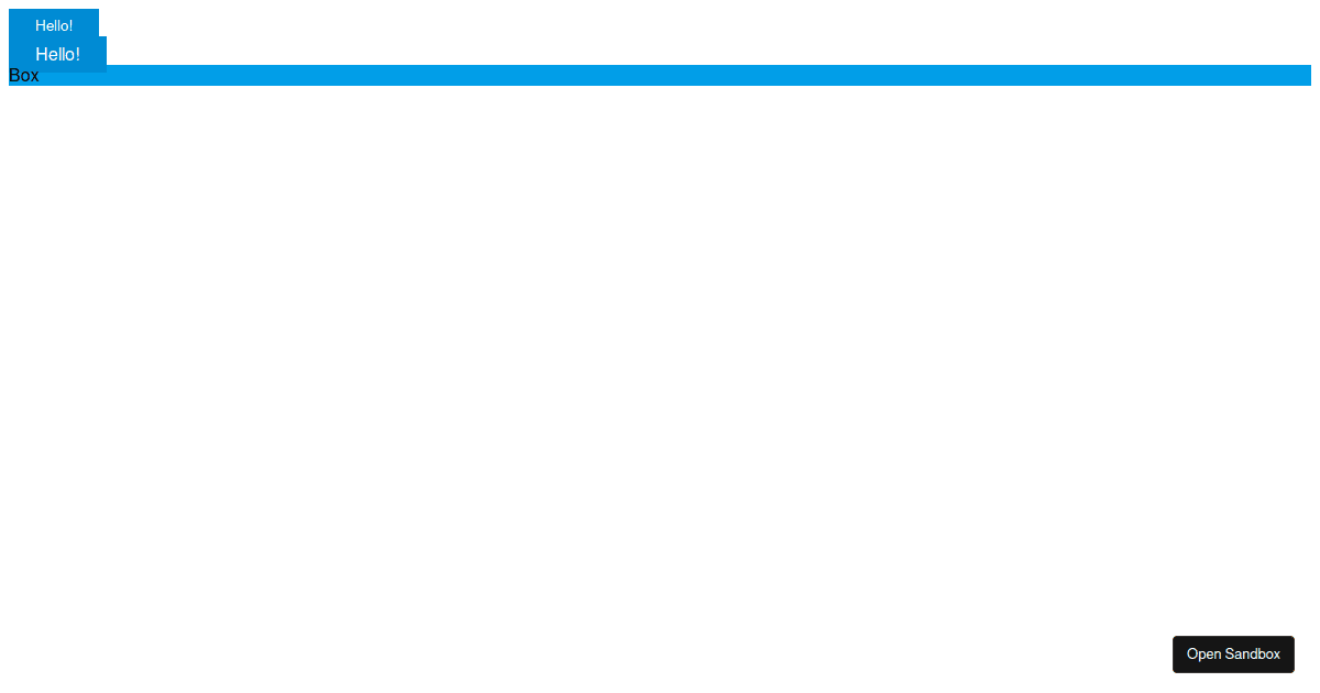 Empty Typescript React Codesandbox