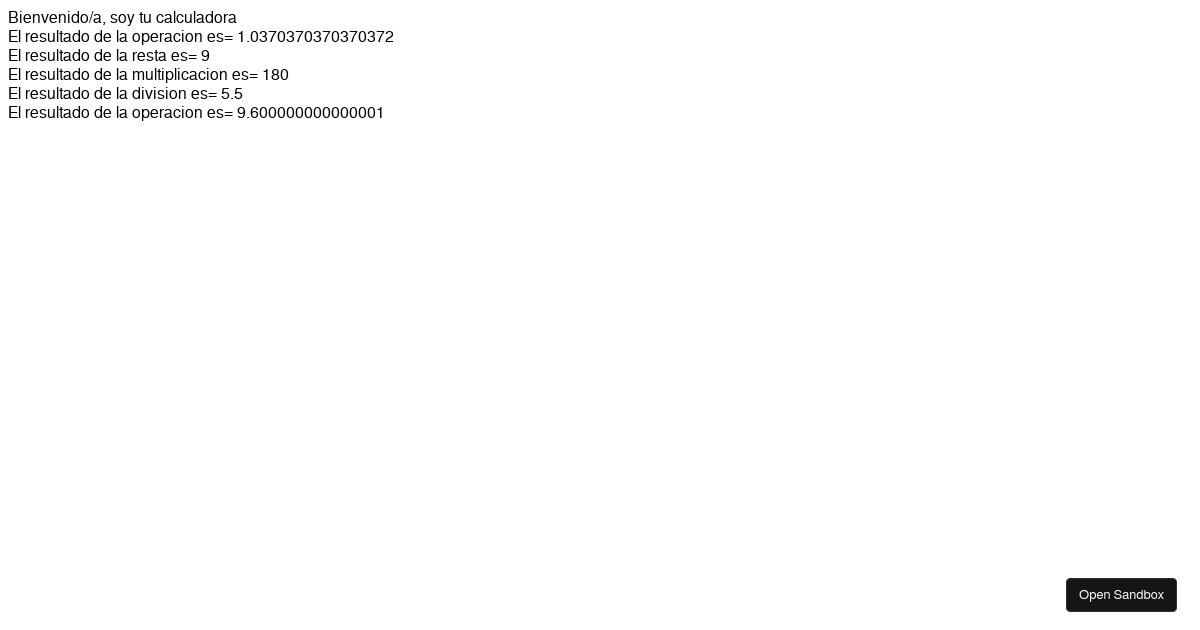 Sesion 5"Reto STEAM" - Codesandbox