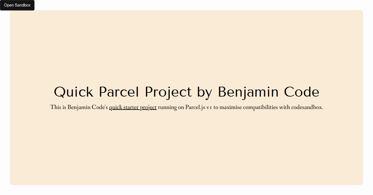 starter-vanilla - Codesandbox