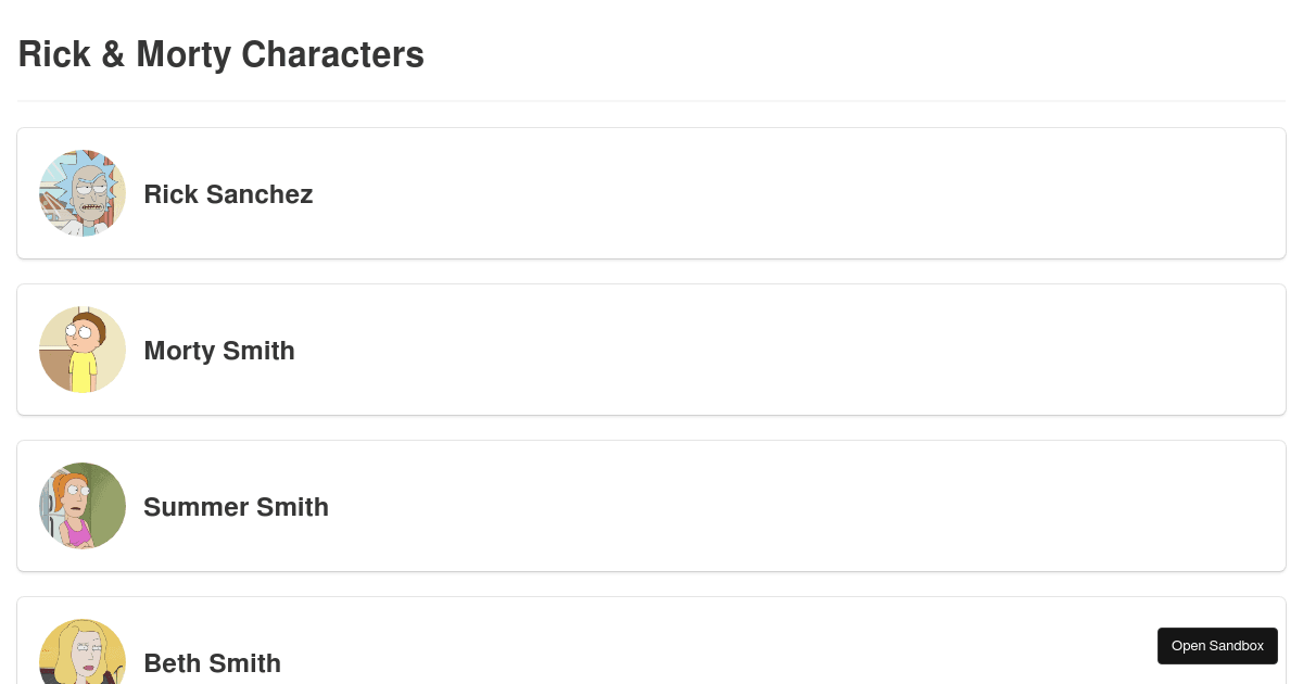 Data Fetching Example - Redux (forked) - Codesandbox