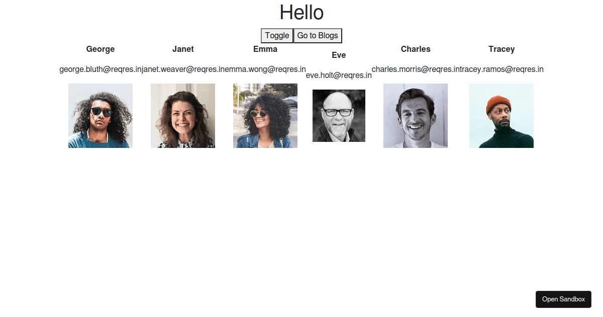 Simple Pagination - Codesandbox