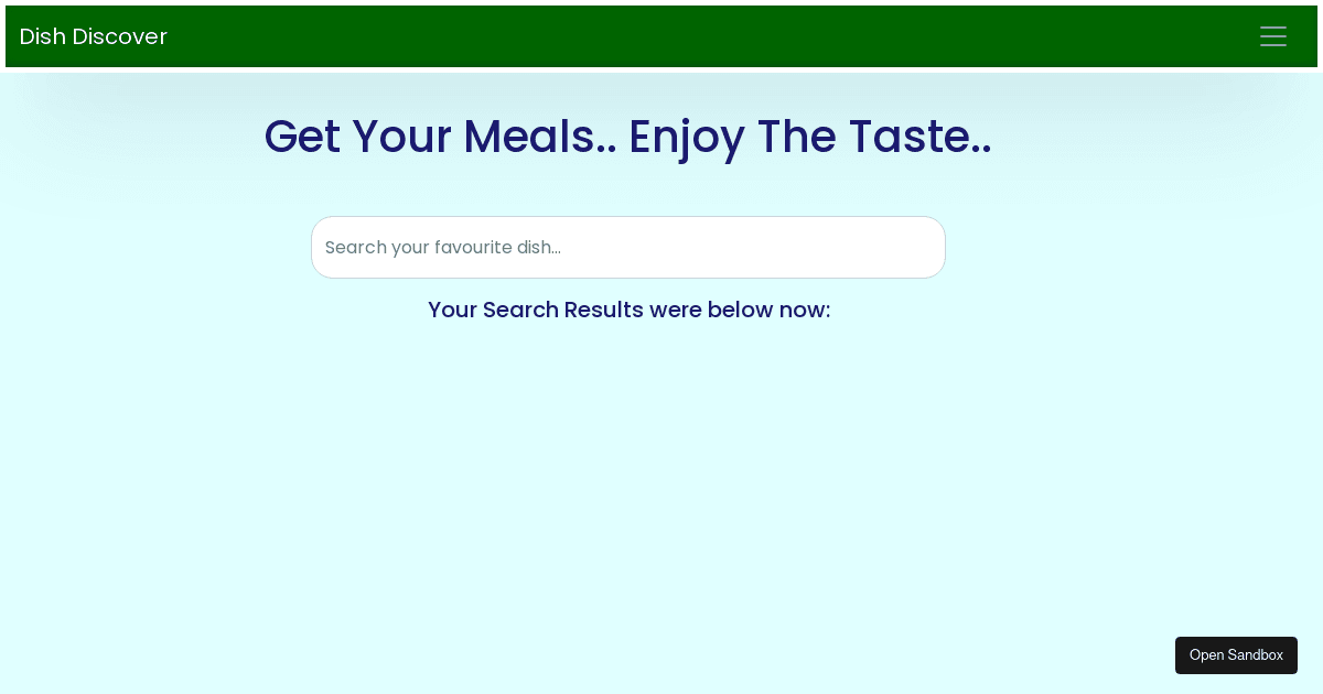 Hack1434/Meals-App - Codesandbox