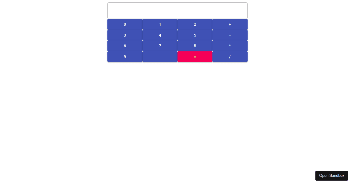 React Material Simple Calculator Codesandbox