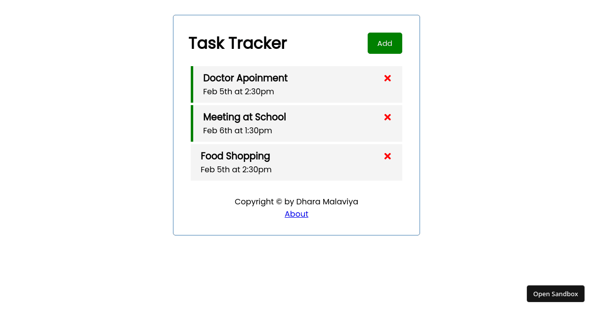 Task-Tracker-App (forked) - Codesandbox