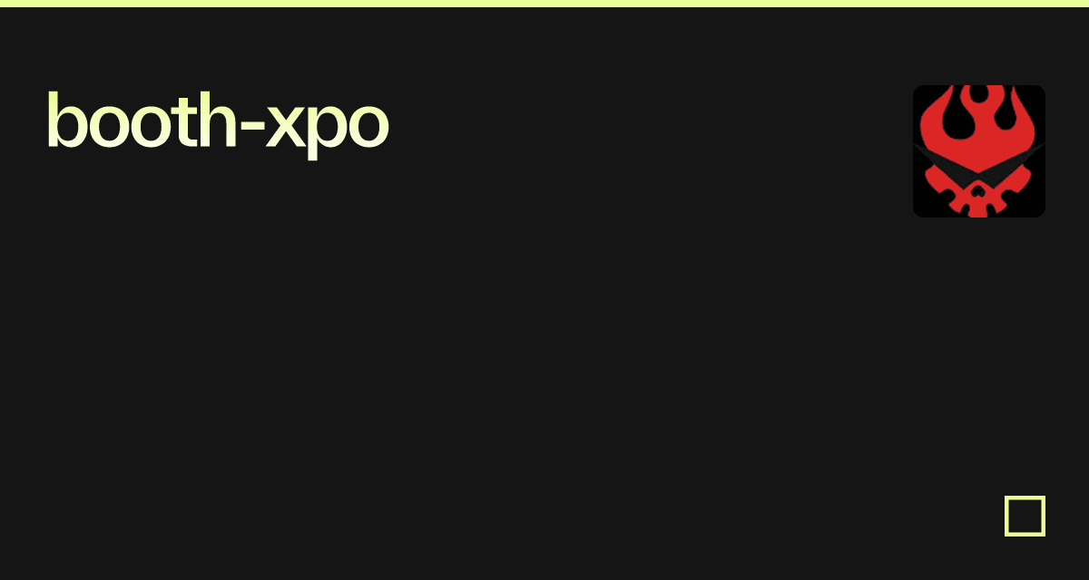 booth-xpo - Codesandbox
