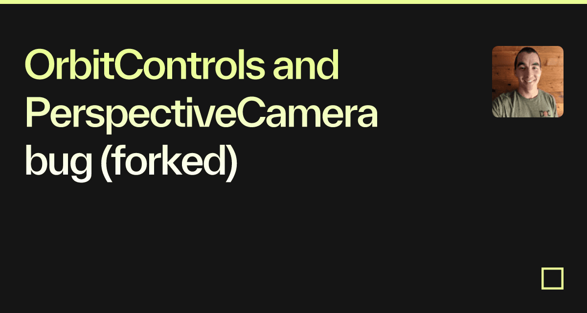 Orbitcontrols And Perspectivecamera Bug Forked Codesandbox