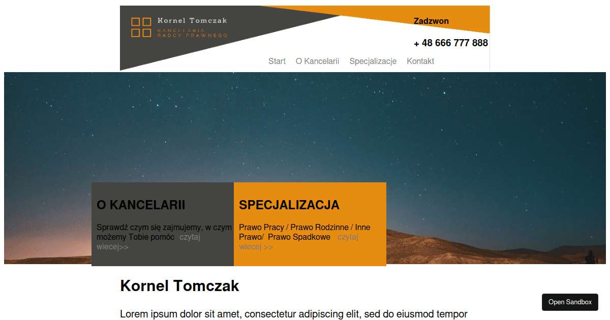 Projekt - Codesandbox