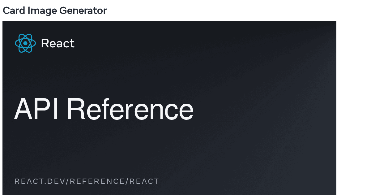 React OGP image generator - Codesandbox