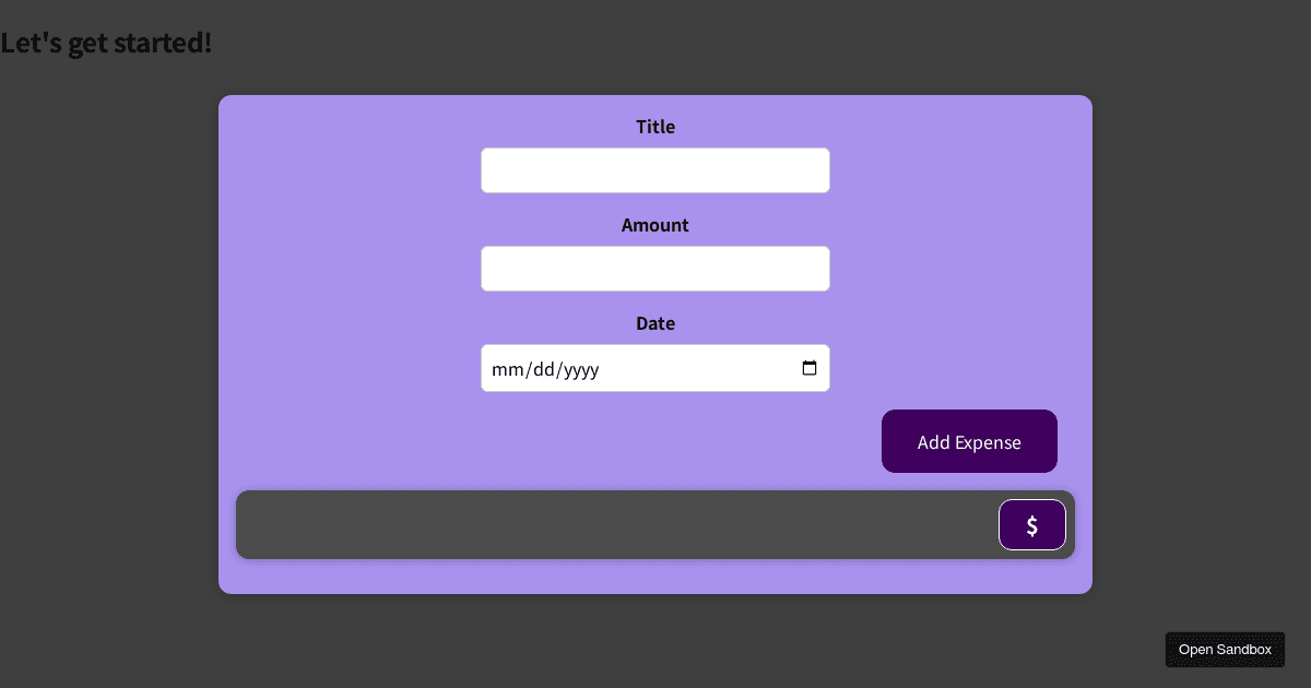 added buttons (forked) - Codesandbox