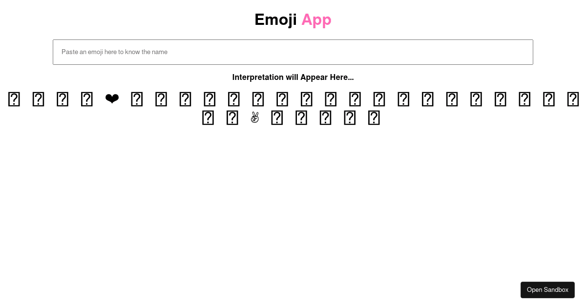 emoji-interpretor - Codesandbox