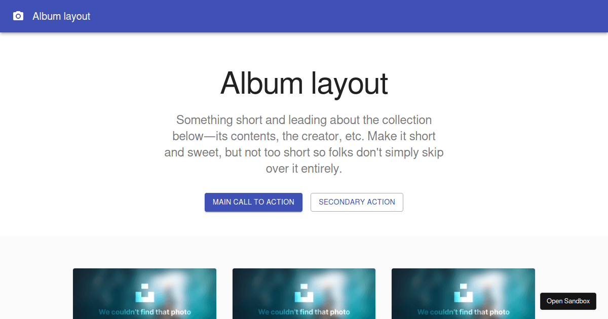 mui-Album - Codesandbox