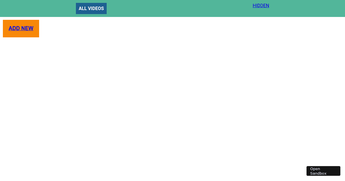 youtube - Codesandbox