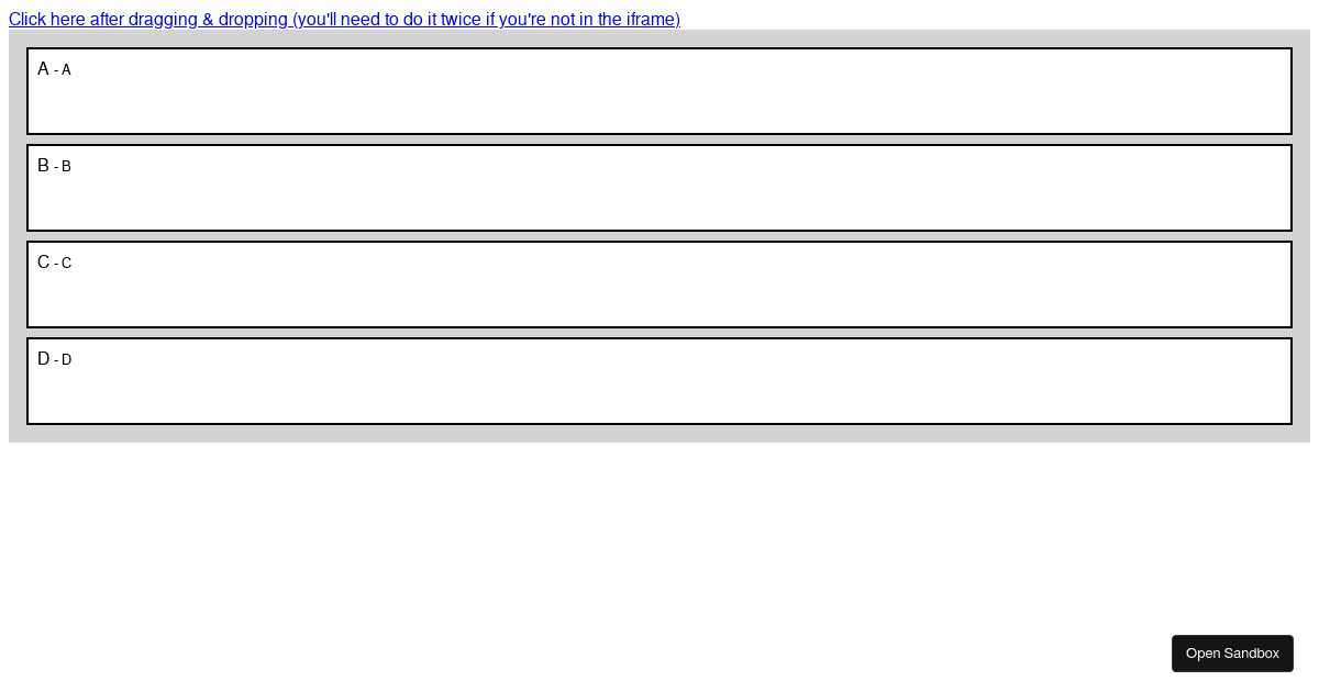 react-beautiful-dnd - Codesandbox