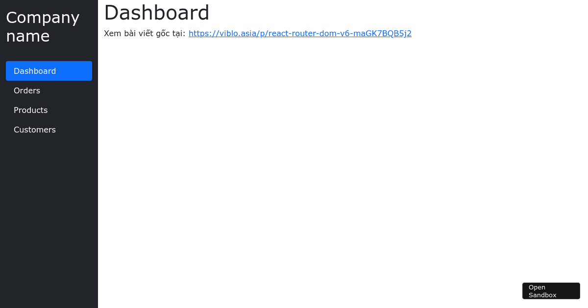 Custom Active Link - Codesandbox