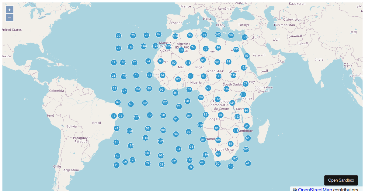 openlayers-cluster-11986 (forked) - Codesandbox