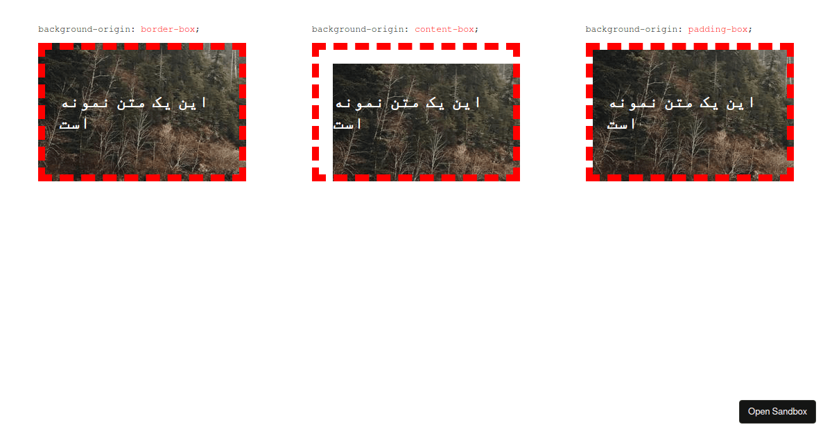 background-origin - Codesandbox