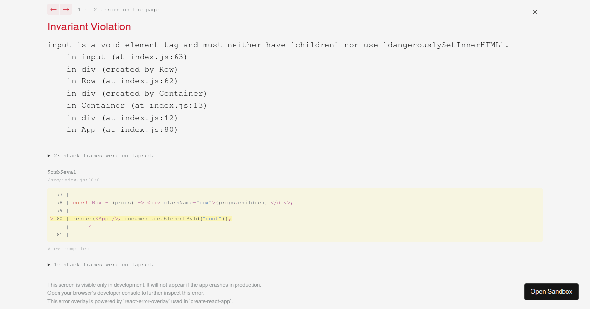 Bootstrap Grid Demo On React Using Reactstrap Forked Codesandbox