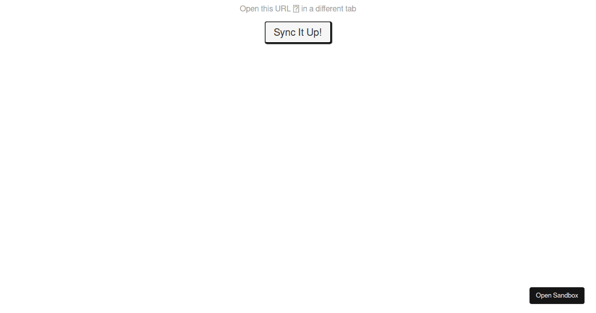 React Broadcast Channel API - Codesandbox React Broadcast Channel API - Codesandbox