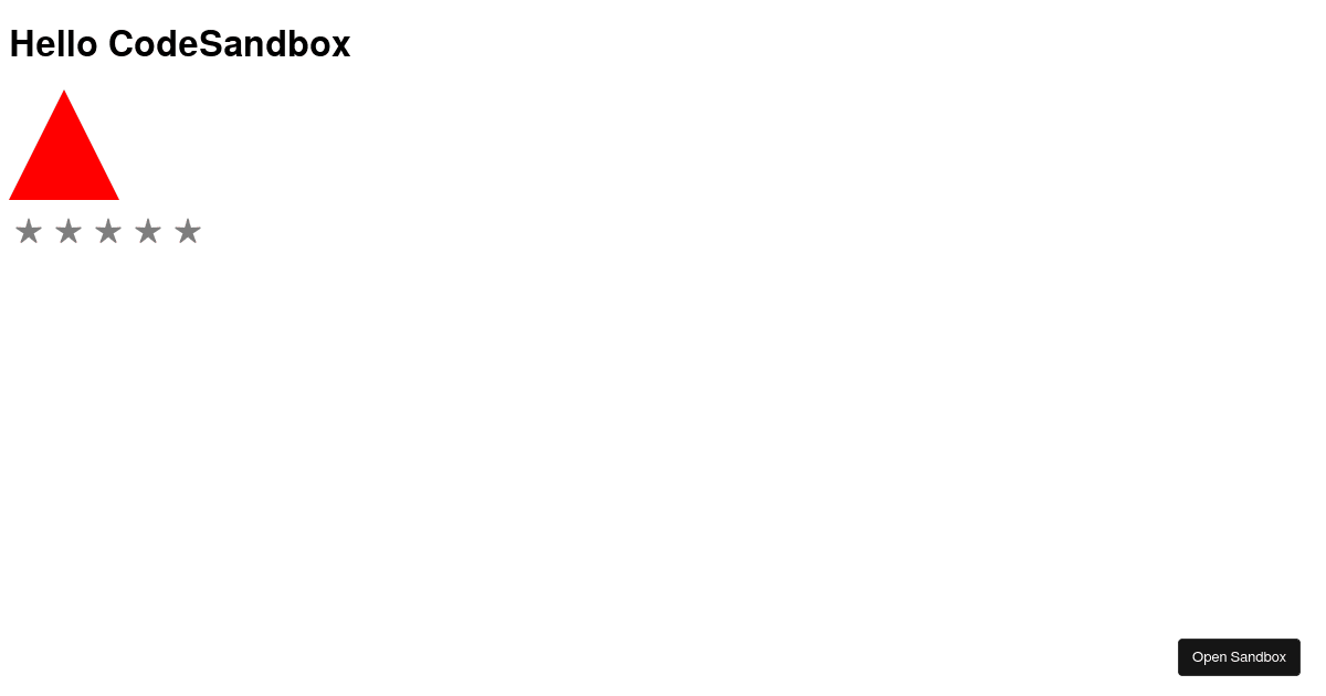 star-rating-react - Codesandbox
