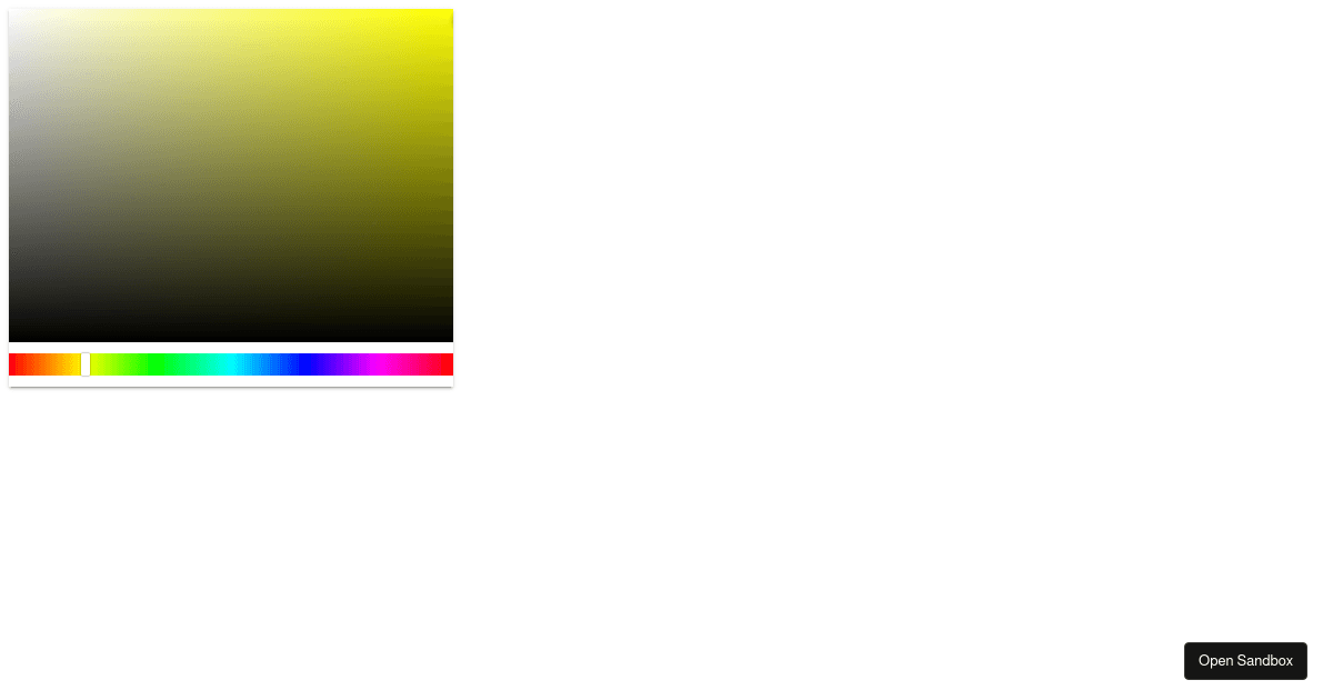 Custom Color Picker using react-color (forked) - Codesandbox