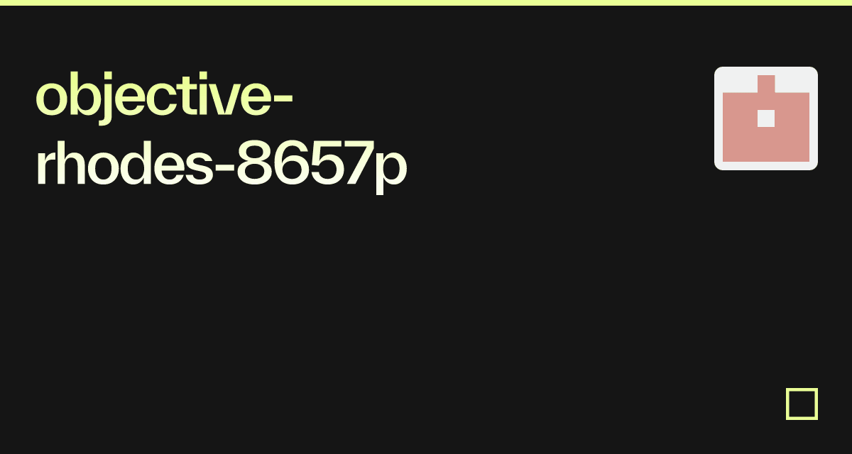 objective-rhodes-8657p - Codesandbox