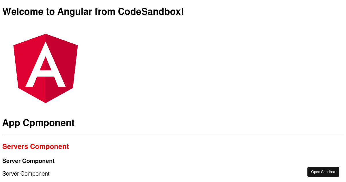angular - Codesandbox