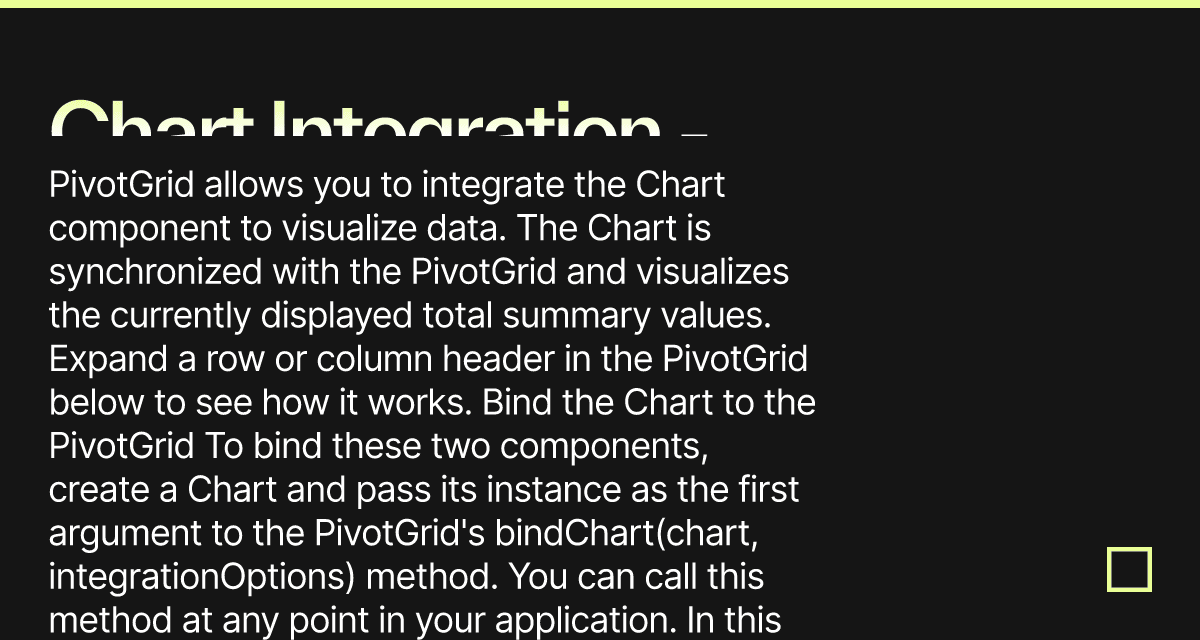 Chart Integration - DevExtreme Pivot Grid - Codesandbox
