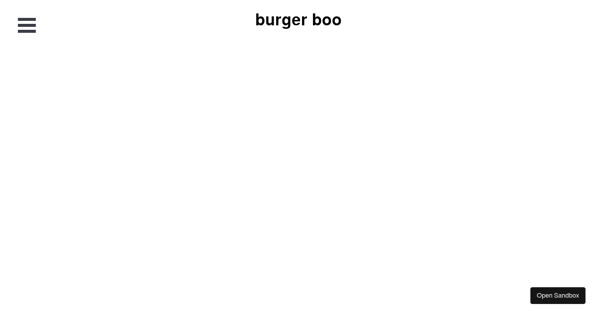 React Sidebar With React Burger Menu Codesandbox