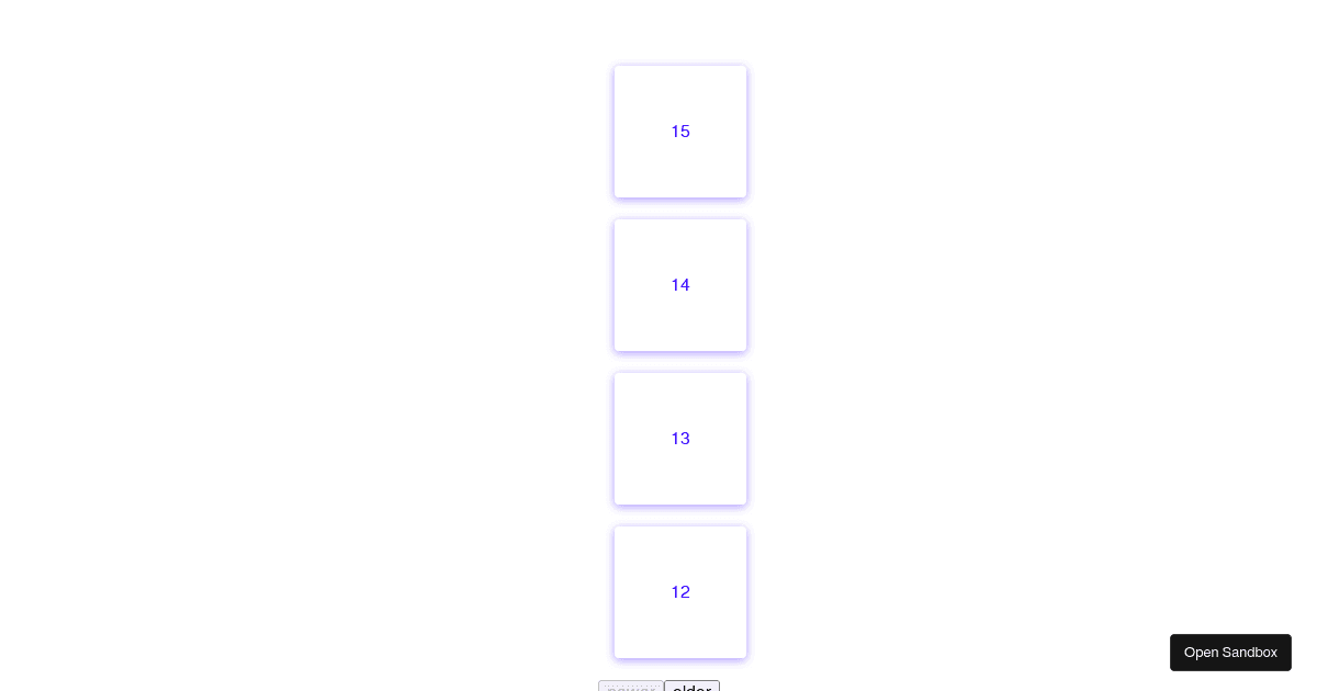 Firebase React Pagination Example Codesandbox