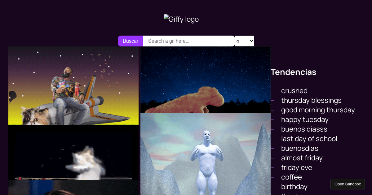 Giffy-app-v1 - Codesandbox