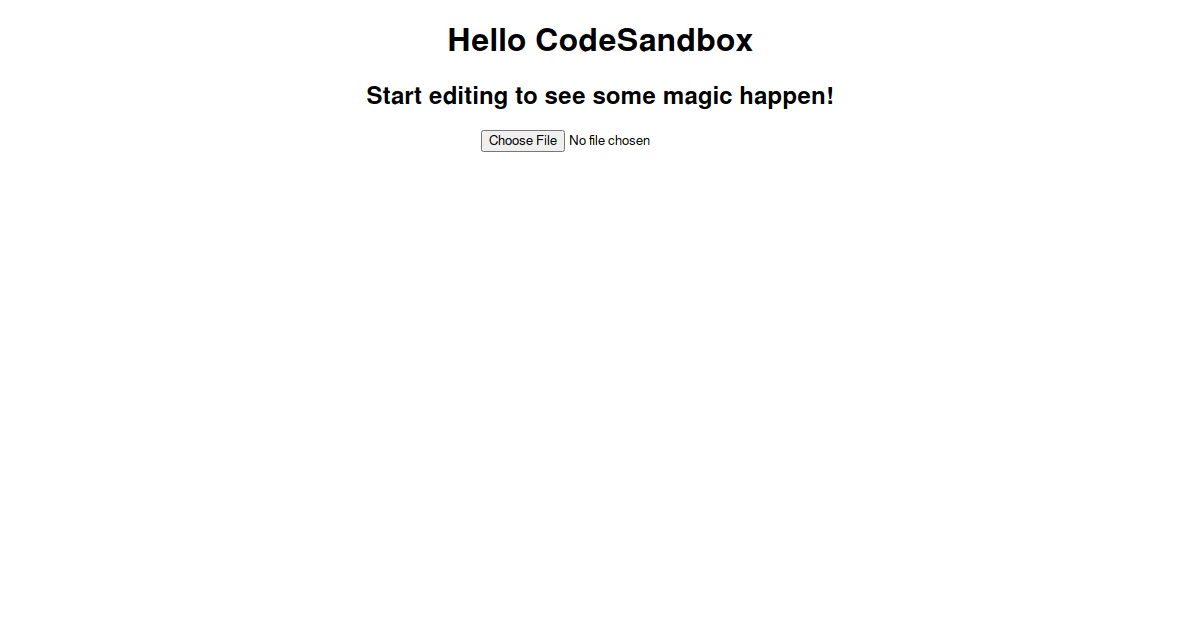 MadhushreeKunder/uploadImage - Codesandbox