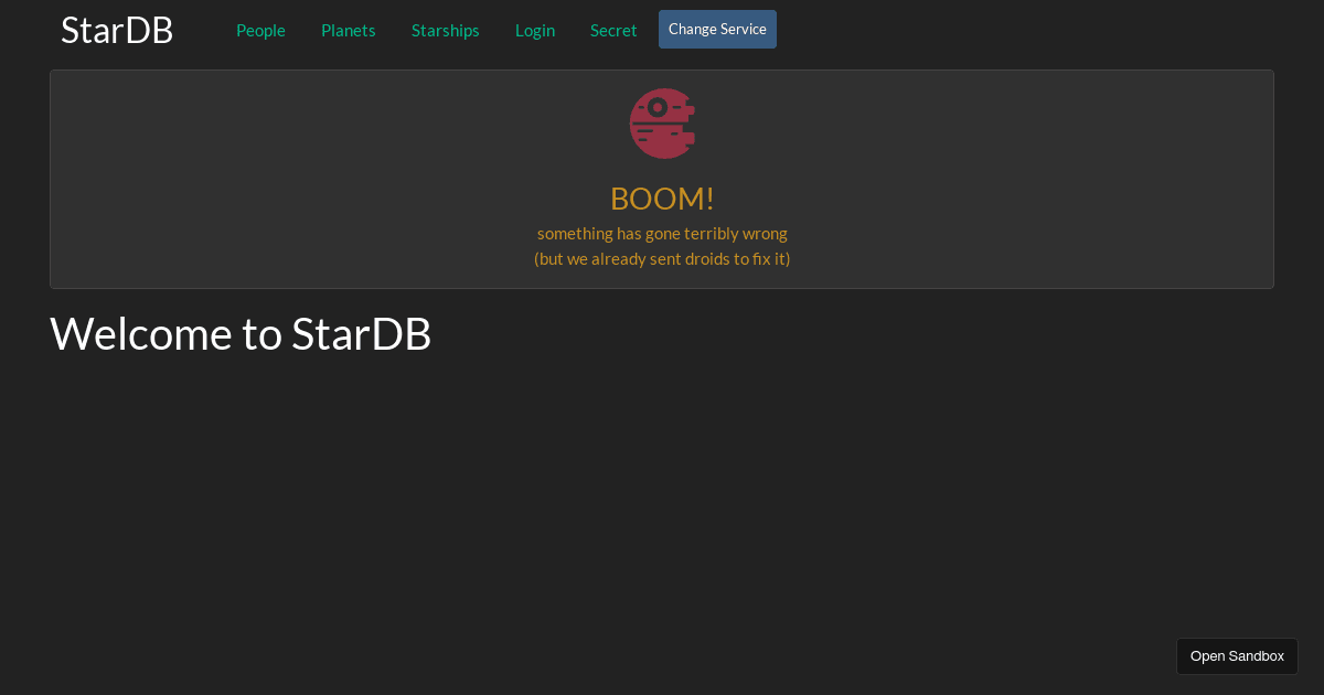 Star DB - Codesandbox