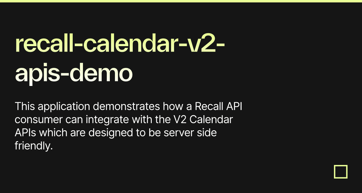 recall-calendar-v2-apis-demo - Codesandbox