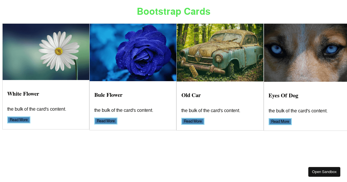 bootstrap - Codesandbox