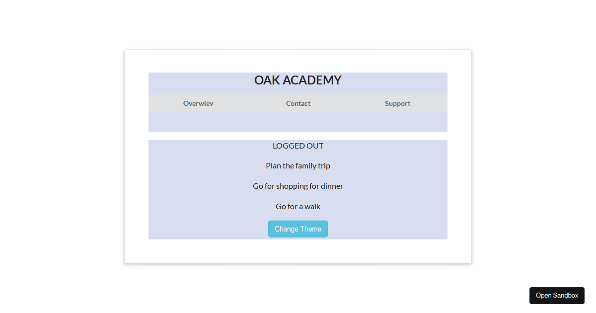 many context use consumer - Codesandbox