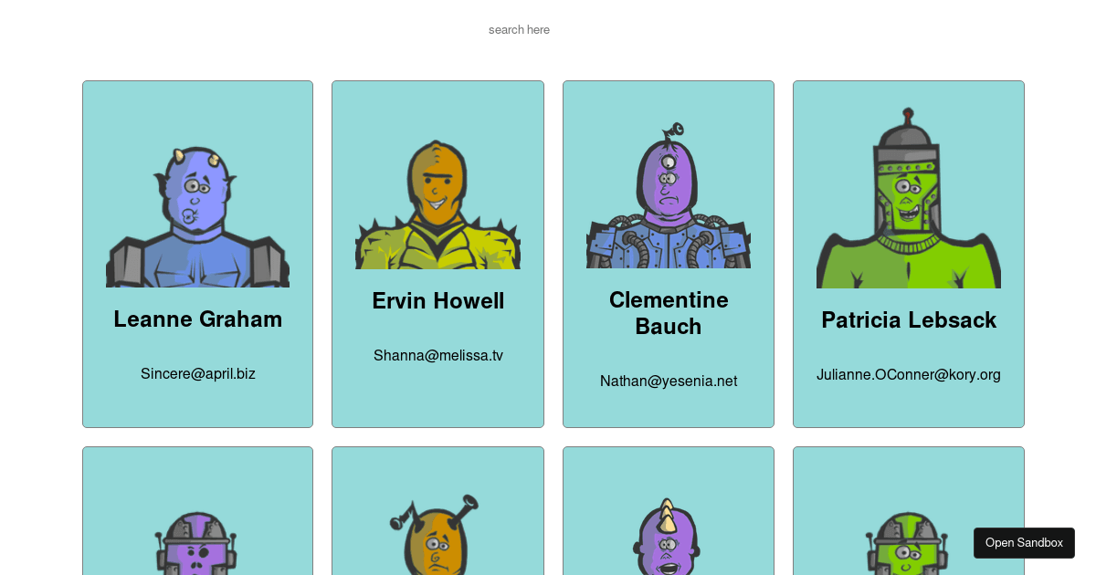 React Codesandbox 