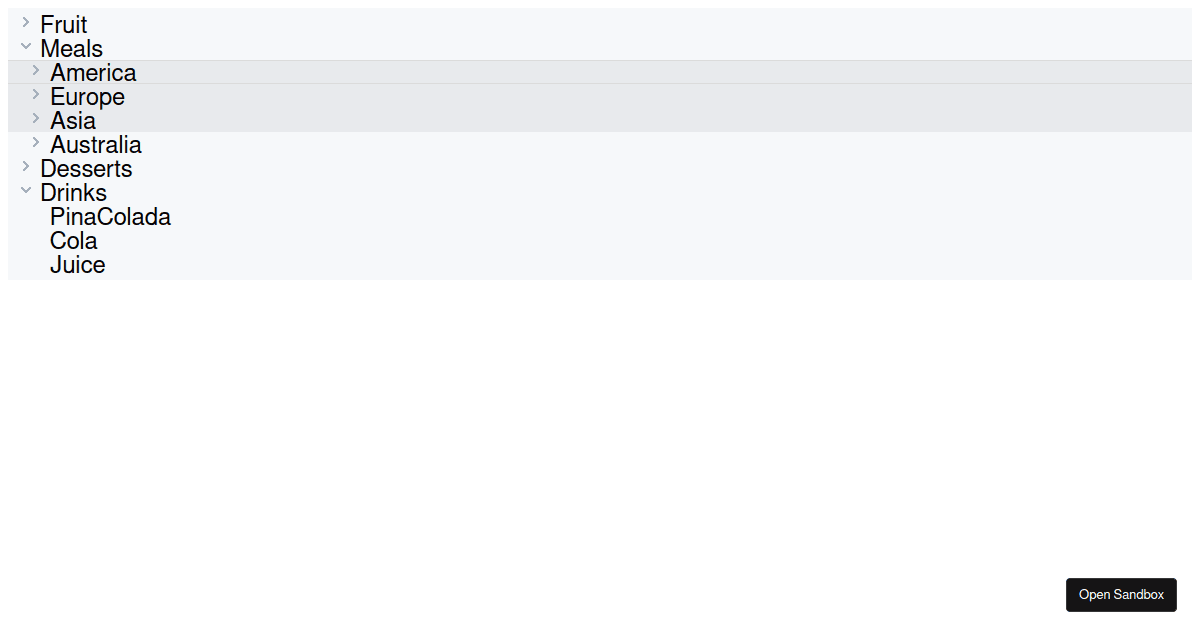 React Complex Tree Playground Forked Codesandbox