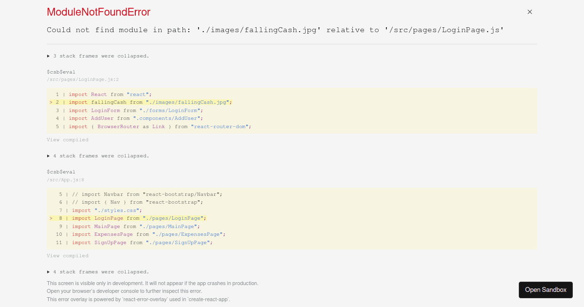 wheres-my-money - Codesandbox