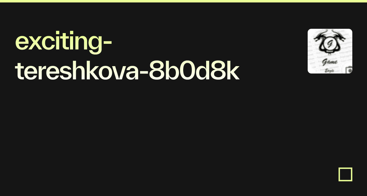 exciting-tereshkova-8b0d8k - Codesandbox