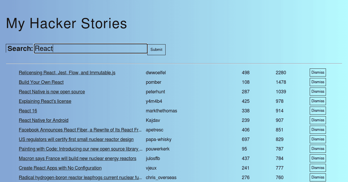 hacker-stories - Codesandbox