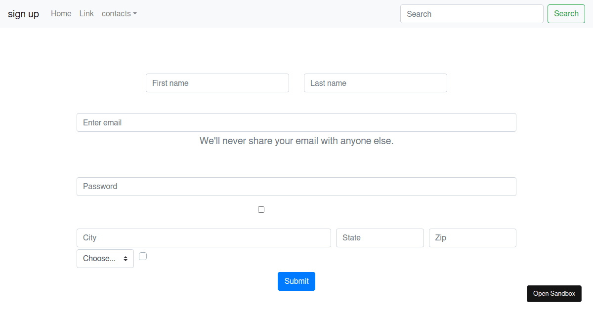 Myfirstapp Codesandbox 
