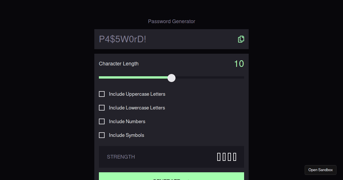 password-generator-app - Codesandbox password-generator-app - Codesandbox