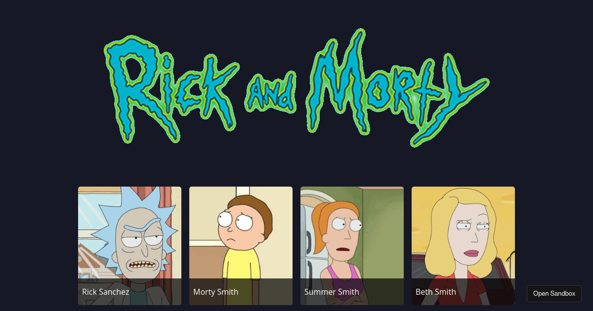 rick-y-morty - Codesandbox