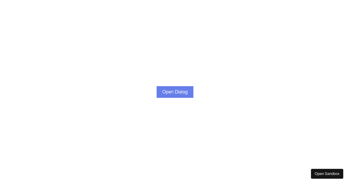 Reusable Modal In React Codesandbox