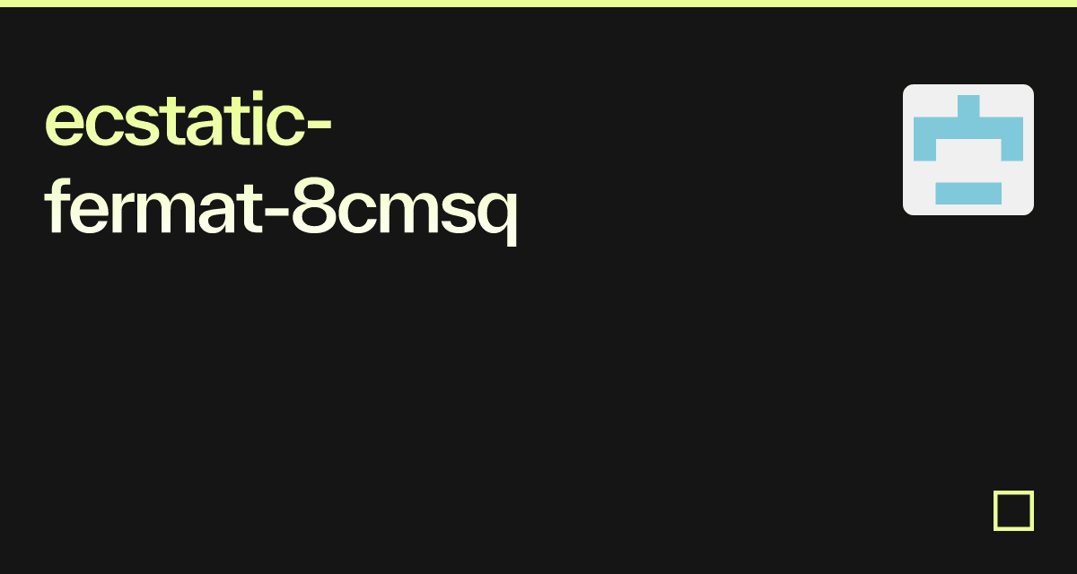 ecstatic-fermat-8cmsq - Codesandbox