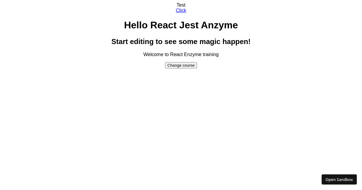 react-enzyme-jest - Codesandbox