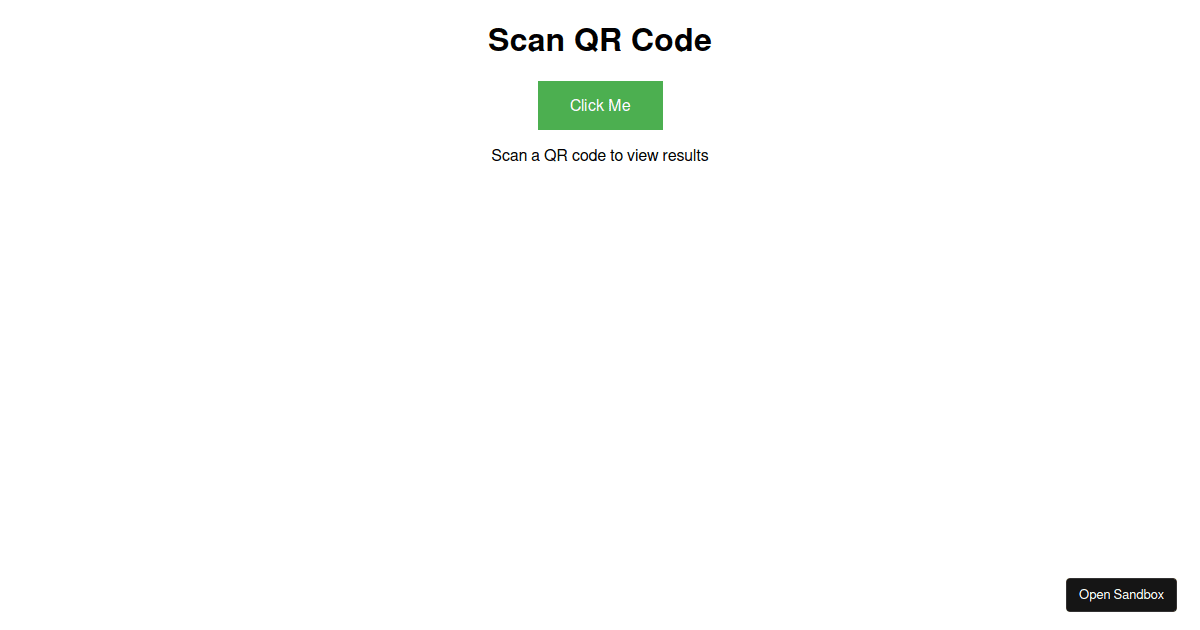 scan-qr-demo (forked) - Codesandbox