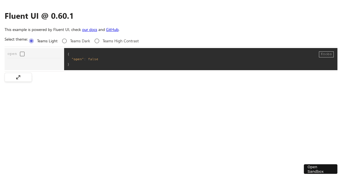 fluent-ui-example - Codesandbox